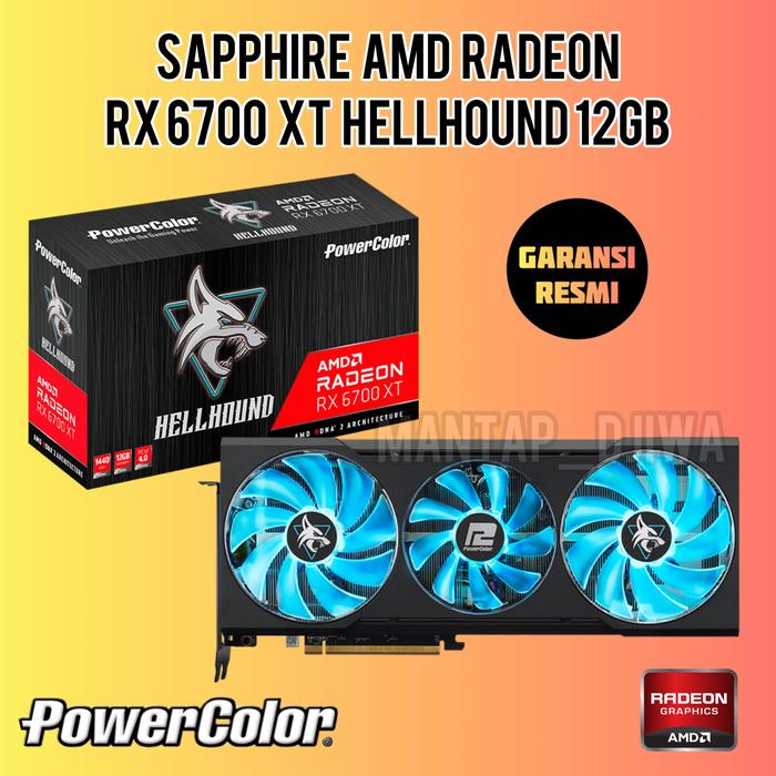 Jual [New Ready Stok] Power Color Hellhound Radeon RX 6700 XT 12GB ...