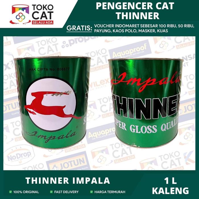 Jual Thinner Impala 1L / Tiner Impala / Pengencer Cat / Thiner Impala 1 ...