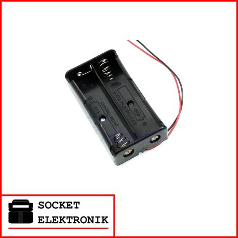 Jual Socket Baterai Holder 18650. Socket Baterai 3.7V. - 2 Slot - Kota ...