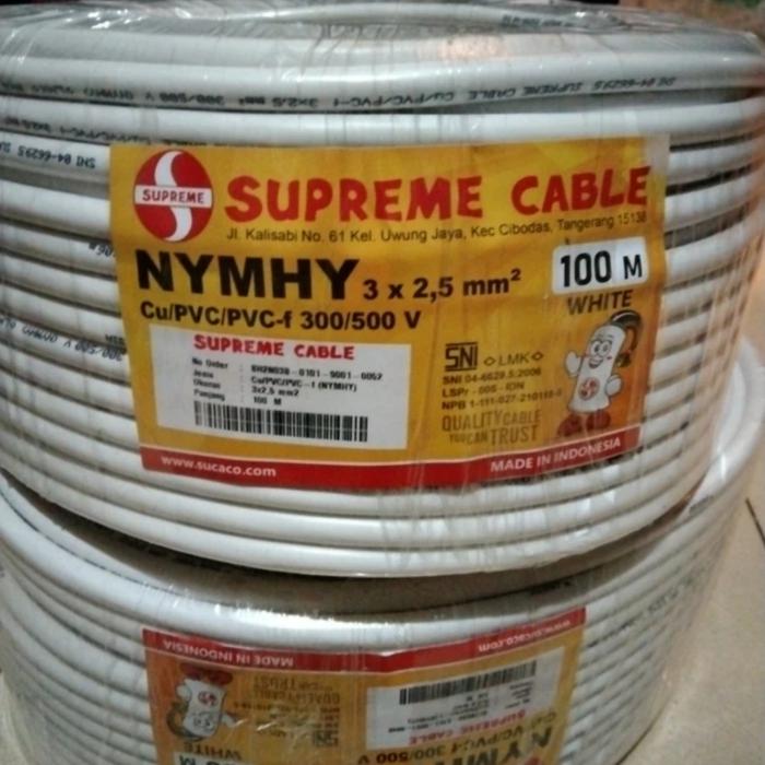 Jual NYMHY 3x2,5 SUPREME 100mtr kabel listrik serabut 3 x 2,5 mm² - Jakarta Pusat - MuliaListrik ...