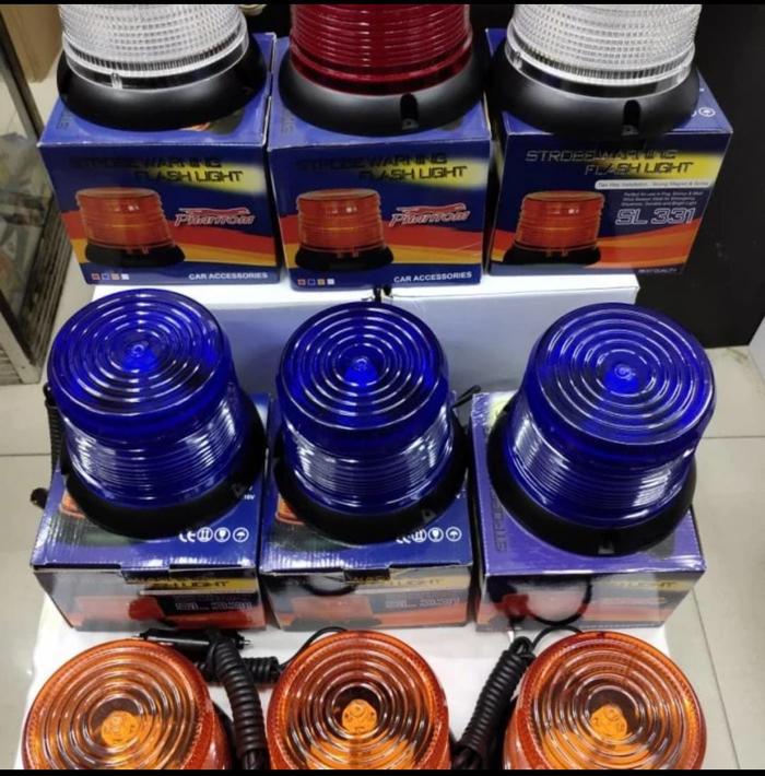 Jual lampu rotary flash SL331 12-24volt DC blitz putih - Biru - Jakarta ...