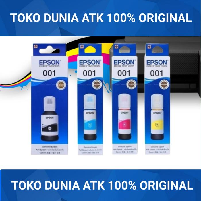 Jual tinta epson 001 original 1 set black magenta yellow cyan - Jakarta Selatan - TokoDuniaATK ...