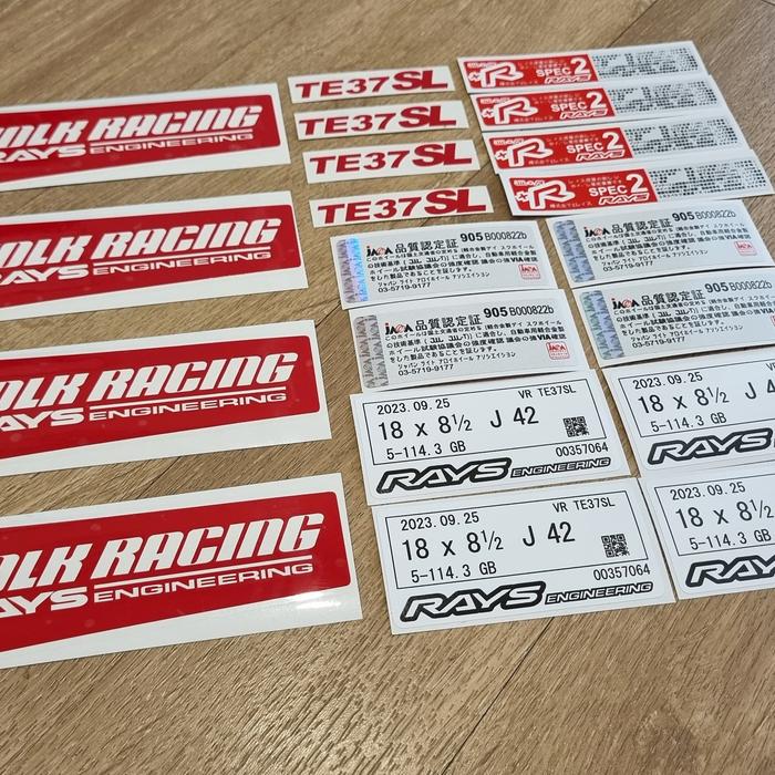 Jual Stiker velg TE37 SL komplit dengan spek JAWA dan JWL-R - Kab ...