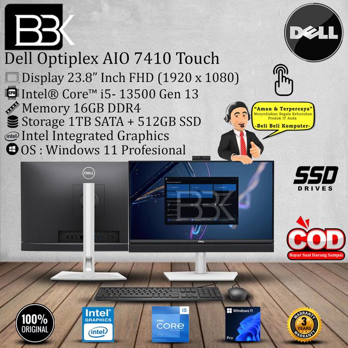 Jual Dell Optiplex AIO 7410 Touch i5-13500 16GB 1TB+512GB SSD W11PRO ...