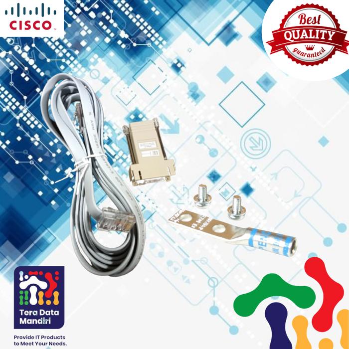 Jual 1 Set Cisco RJ45 Rolled Rollover Cable+Grounding lug kit+DB9 ...