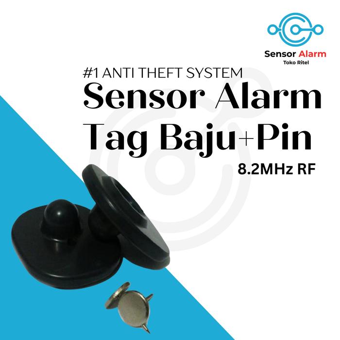 Jual Sensor-Tag Baju-Square Tag Baju dan Pin 8,2 MHz RF Alarm Toko ...