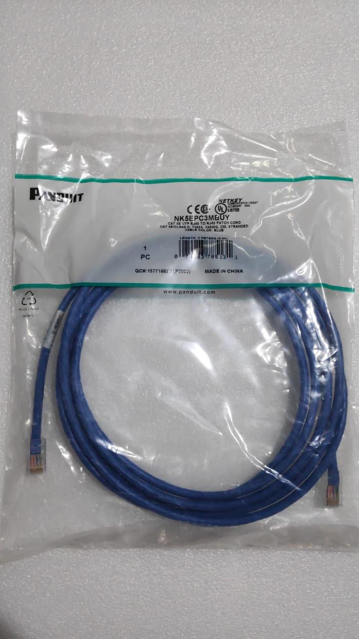 Jual Patchcord Panduit Netkey NK5EPC3MBUY - Jakarta Pusat - Profesional Network.PT | Tokopedia