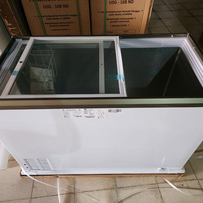 Jual RSA XS-320 Sliding Flat Glass Freezer [Chest Freezer Kaca 300 ...