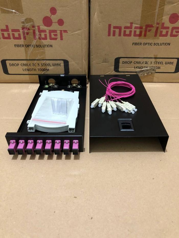 Jual Roset besi 8 core SC Multimode OM4 / mini OTB 8 port SC OM4 lengkap - Jakarta Pusat - TOKO ...