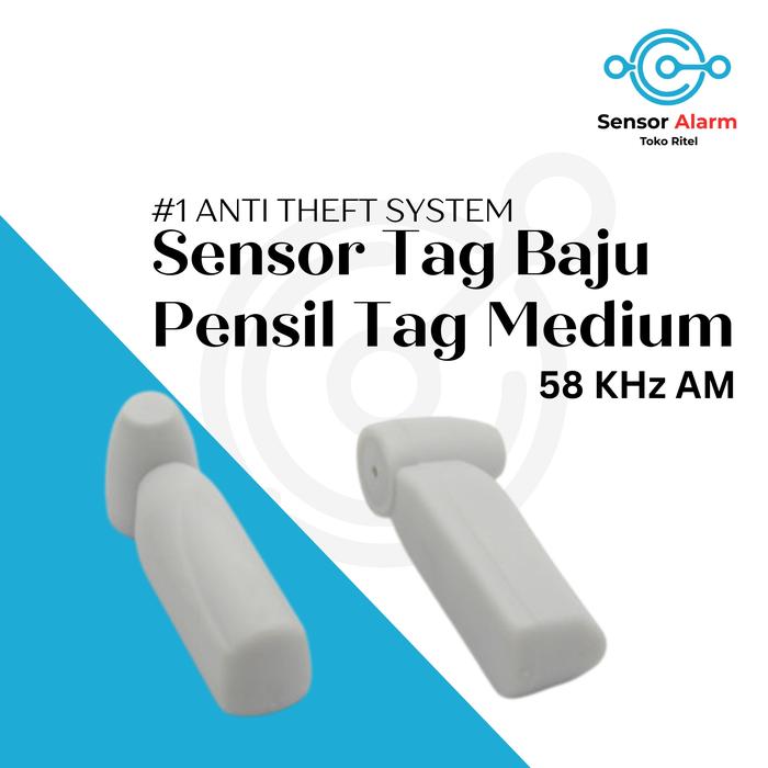 Jual Sensor-Tag Baju -Pencil Tag Medium dan pin 58 KHz AM Alarm Toko ...