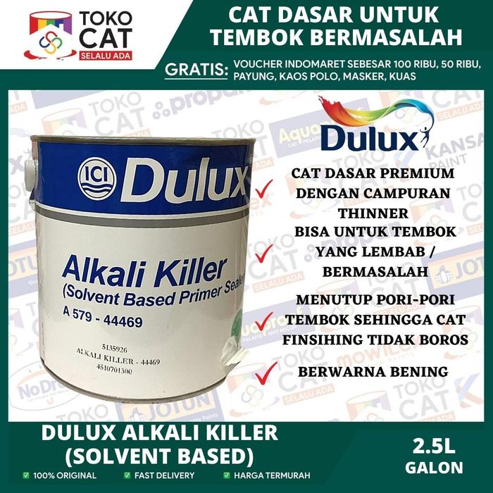 Jual Dulux Alkali Killer Solvent Base Primer Sealer 2,5L Gallon / Cat ...