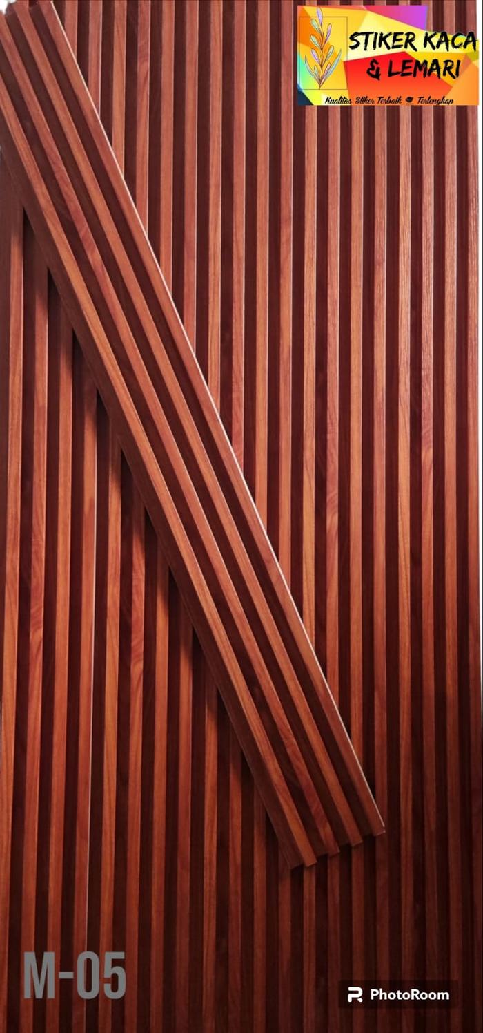 Jual Woodpanel Wood Panel WPC PVC Motif Kayu Uk 150cm x 16cm x 22mm - M05, Sample 20cm - Jakarta ...