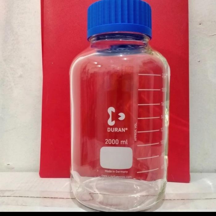 Jual Duran Laboratory Bottle 2000 ml Wide Mouth/Botol Sampel ...
