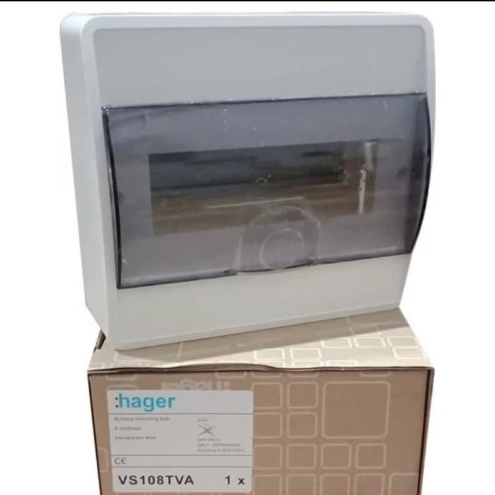 Jual BOX MCB HAGER 8 GROUP INBOW TANAM VF108TVA TRANSPARANT MODUL ...