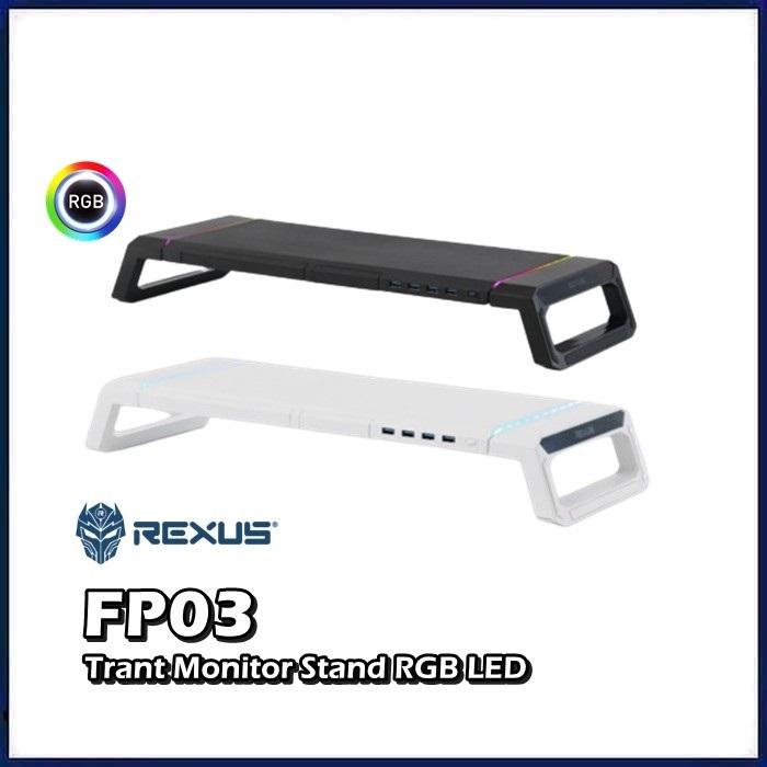 Jual Rexus Monitor Stand Trant FP03 RGB LED with USB 3.0 - Kota ...