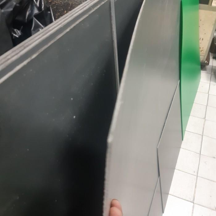 Jual plat pvc gray lembaran tebal 5mm 122cm x 244cm plat pvc abu abu ...