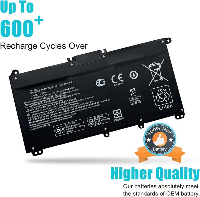 Jual Baterai For Hp 250 G7 255 G7 Ht03xl / Ht-03xl Hstnn-lb8l Original ...