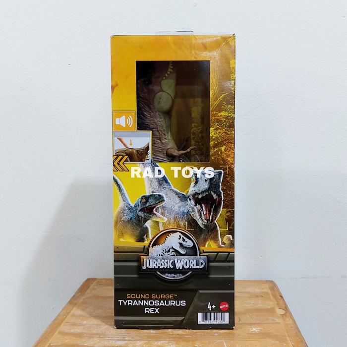 Jual Tyrannosaurus rex sound surge mattel 14"/36cm jurassic world t rex ...