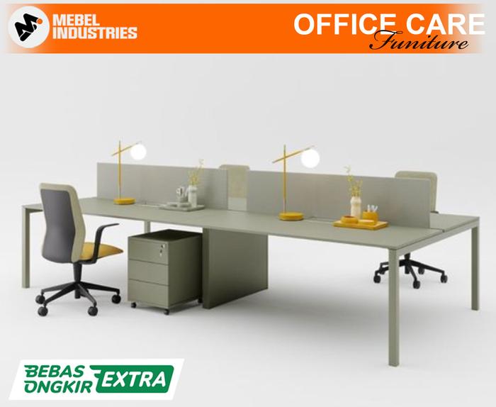Jual Meja Kerja staff - Workstation 240 x 120 x 75 cm - Meja Kerja ...
