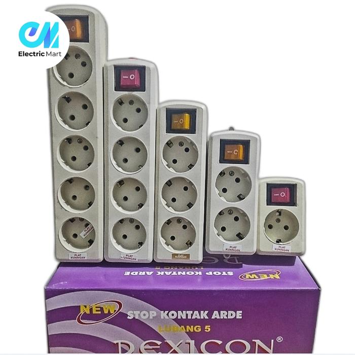 Jual Stop Kontak Arde Switch Colokan + Saklar Listrik SNI 1/2/3/4/5 ...
