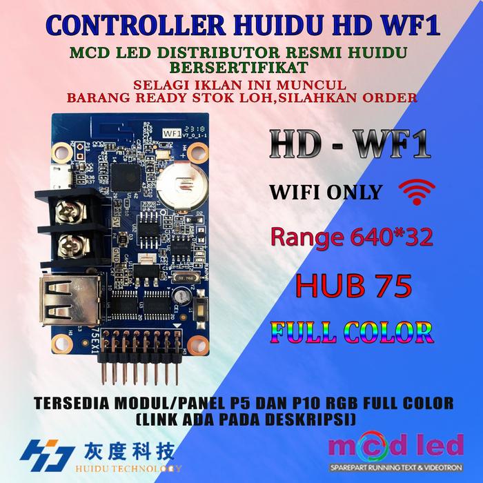 Jual KONTROLER RUNNING TEXT HUIDU HD WF1 HD WF2 HD WF4 UNTUK RGB FULL COLOR - HD WF1 - Jakarta ...