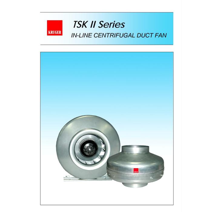 Jual Centrifugal duct inline 5"inch KRUGER TSK II 125L 75/95watt 2550rpm - Jakarta Barat ...