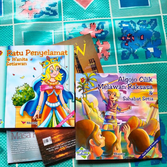 Jual Set 2 Buku Cergam Rohani Kristen, RATU PENYELAMAT dan Wanita ...