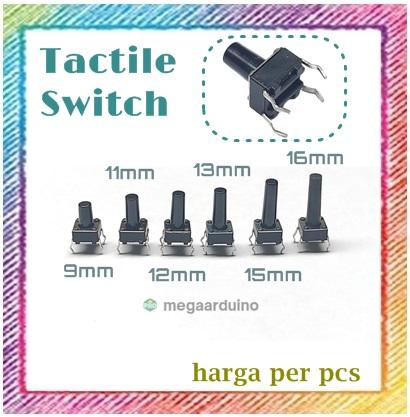 Jual Push Button Tactile Switch Kecil Saklar 4 pin 9mm 9mm 9MM - Kota ...