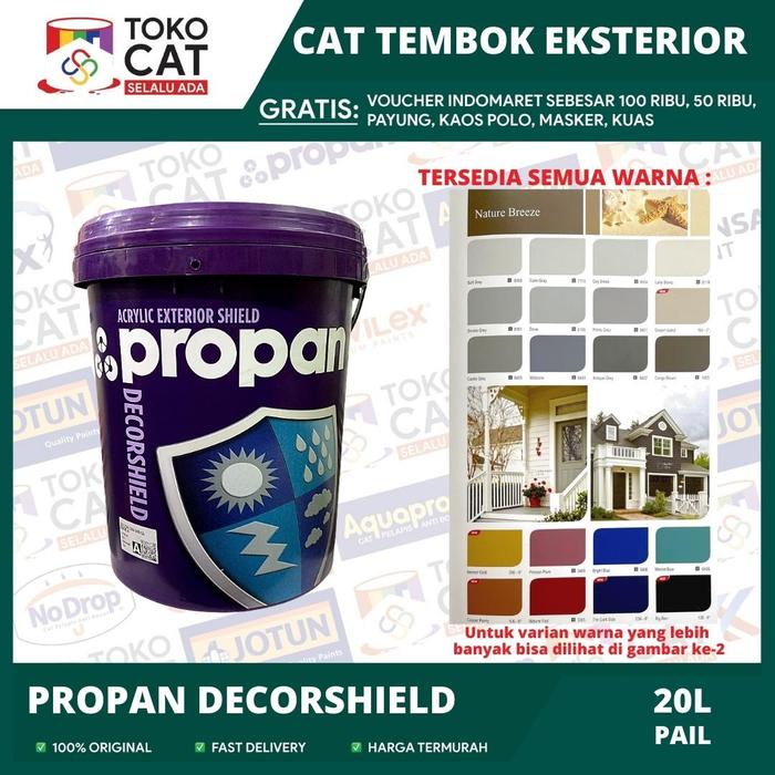 Jual Cat Tembok Propan Decorshield Putih 9101 White 20 LITER Pail ...