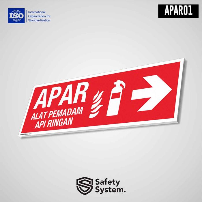 Jual Safety Sign Rambu K3 PVC - Arah APAR Alat Pemadam Api Ringan ...