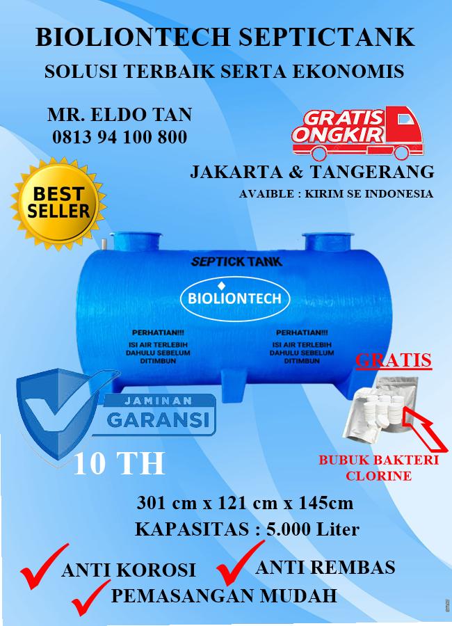 Jual septic tank bioliontech 5000 Liter New - septic tank biofilter ...