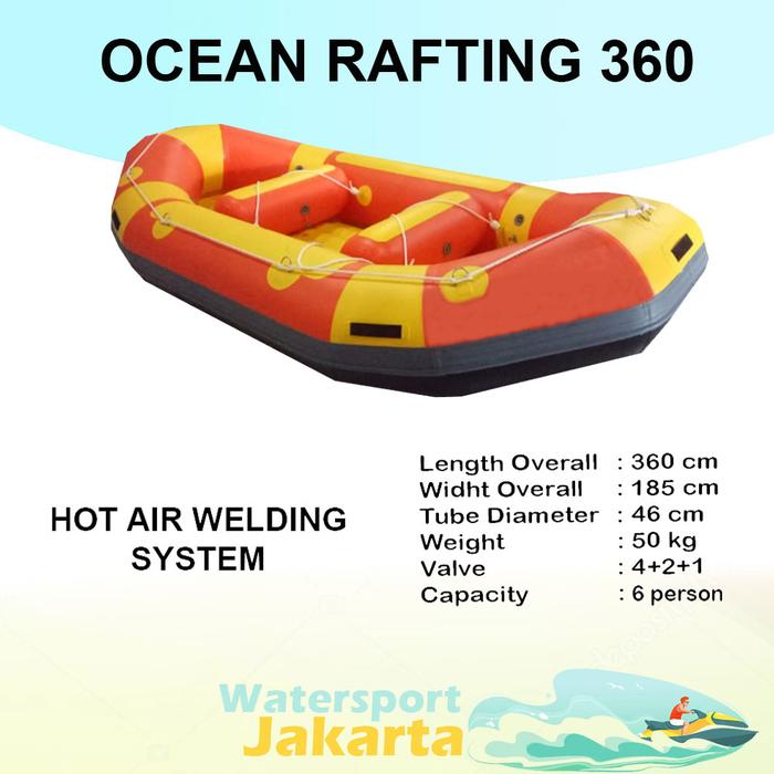 Jual Perahu Karet Rafting Arung Jeram OCEAN Rafting 360 Kapasitas 6 ...