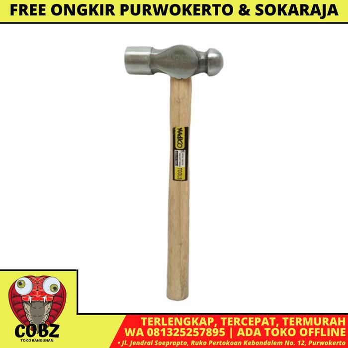 Jual 3/4 OZ / MADICO Palu Martil Konde Ballpoint Hammer Kayu - Kab ...