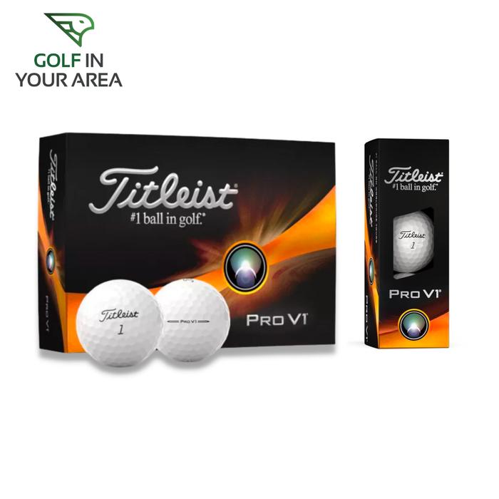 Jual Bola Golf Titleist Pro V1 White (ORIGINAL) Golf Ball Titleist Pro ...