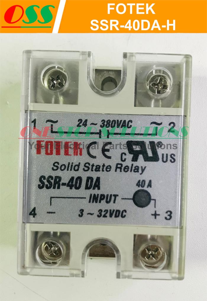 Jual FOTEK SSR-40DA-H / SSR 40DAH Solid State Relay Fotek 40 Amper - Jakarta Barat - OneStop ...