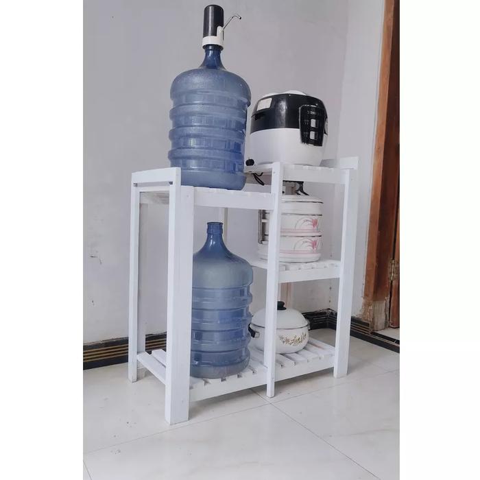 Jual MEJA GALON JUMBO 5 SUSUN MULTIFUNGSI KAYU JATI BELANDA - Jakarta ...
