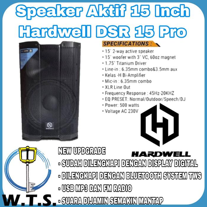 Jual Speaker Aktif 15 Inch Hardwell DSR 15 PRO - Jakarta Barat ...