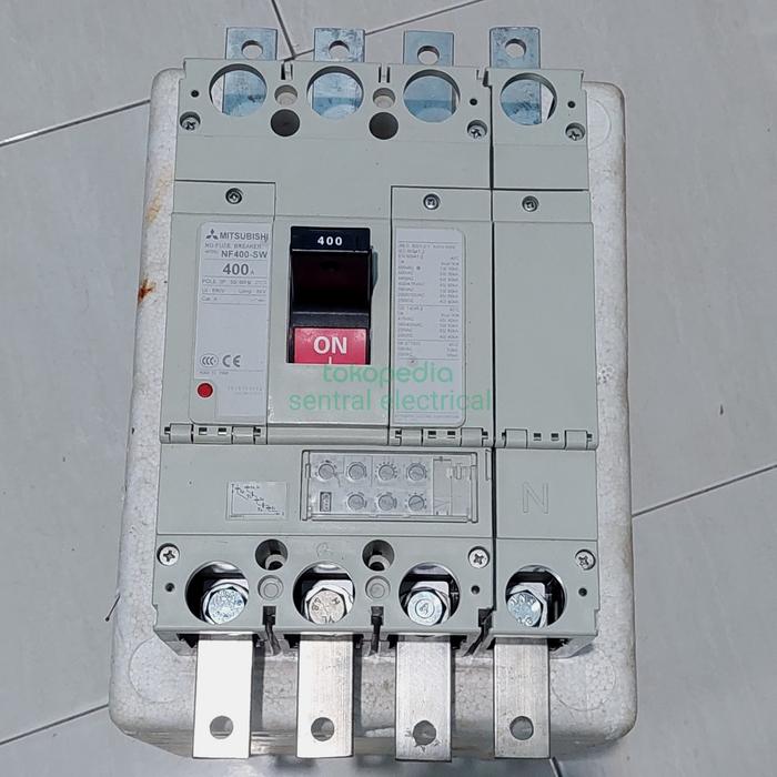 Jual MCCB NFB MITSUBISHI NF400-SEW 400A 4POLE MCCB BREAKER 400A 4P ...