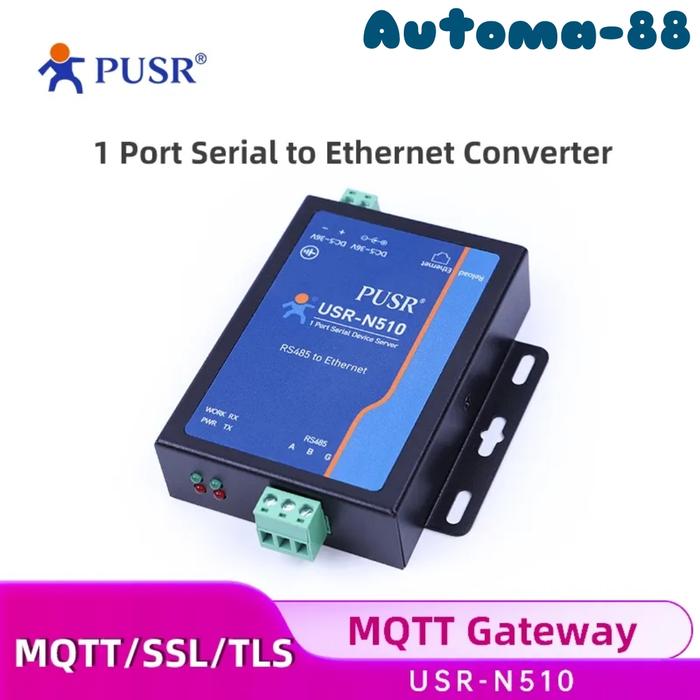 Jual USR N510 Serial Modbus RTU to Json MQQT IOT HTTP Gateway SSL TLS ...