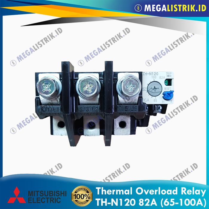 Jual Mitsubishi TH-N120 82A ( 65-100A ) Thermal Overload Relay THN120 82 A - Kota Surabaya ...