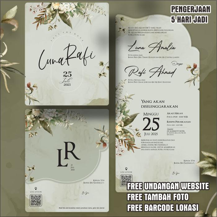 Jual undangan pernikahan murah undangan pernikahan modern undangan ...