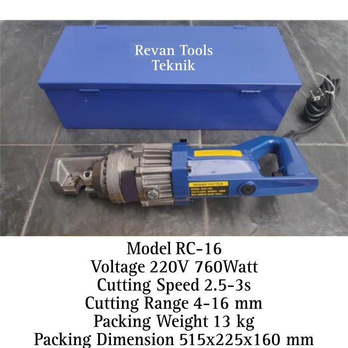 Jual Electric Cutter Rebar 16mm Mesin Potong Besi Beton Listrik Bar - Jakarta Utara - Revan ...