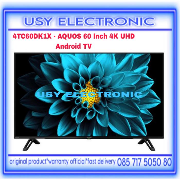 Jual SHARP 4T-C60DK1X TV LED 4K ANDROID 11 TV 60 INCH 4T 60DK C60DK1X ...