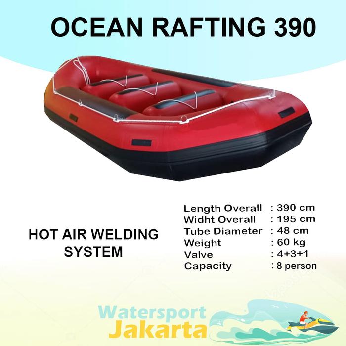 Jual Perahu Karet Rafting Arung Jeram OCEAN Rafting 390 Kapasitas 8 ...