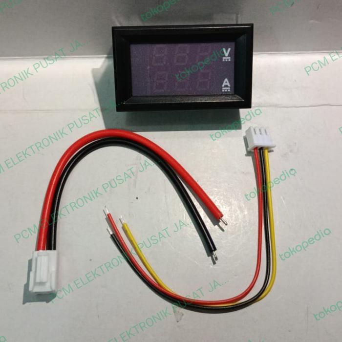 Jual 2773 dual voltmeter amperemeter volt ampere meter 10a 100v ...