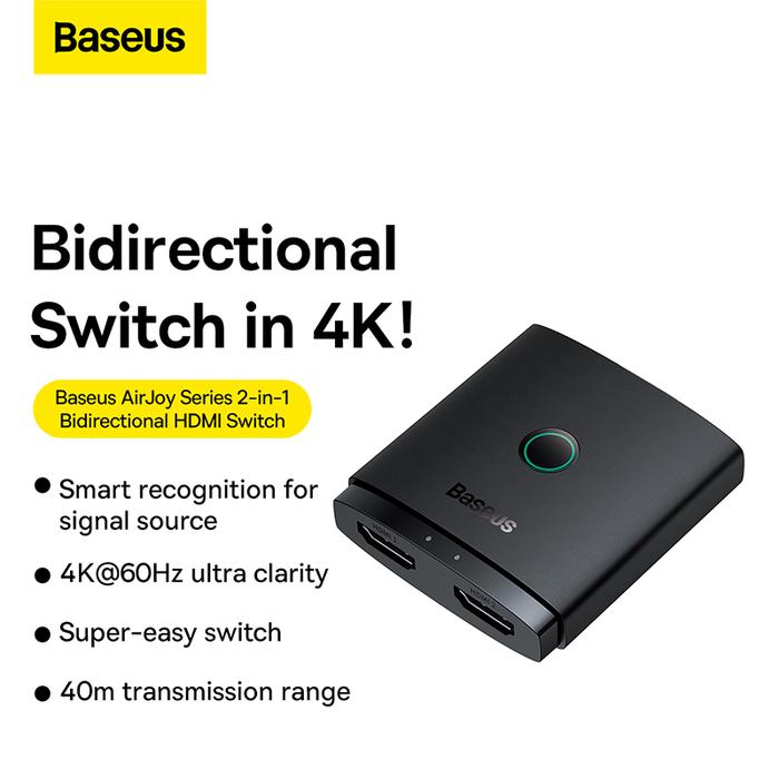Jual Baseus Matrix HDMI Splitter Switch Dual Mode 4k 60Hz - Jakarta ...