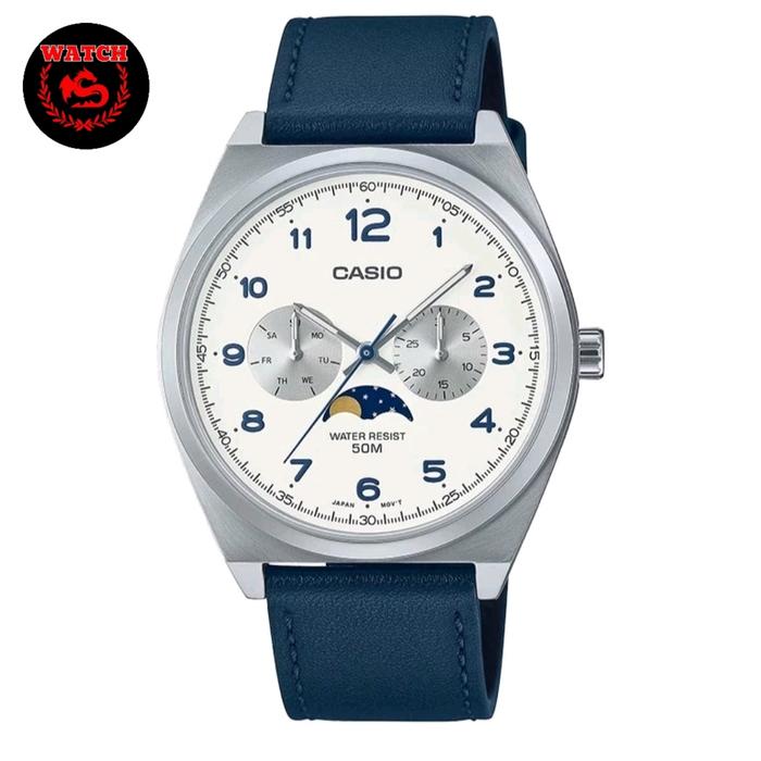 Jual Jam Tangan Casio Pria Original Moon & Phase MTP-M300L-7A Garansi ...
