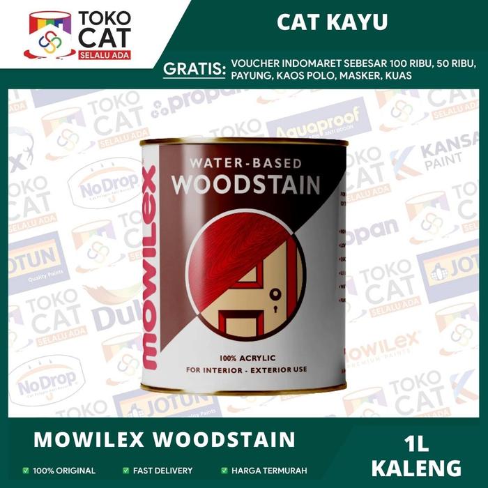 Jual CAT PELAPIS KAYU MOWILEX WOODSTAIN WATER BASED SEMUA WARNA 1 LITER - Kota Bekasi - Toko Cat ...