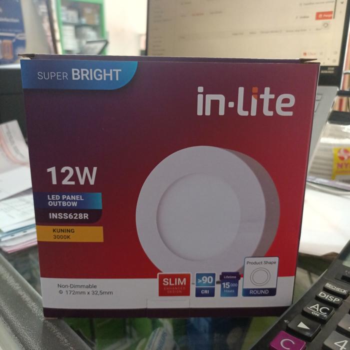 Jual downlight panel outbow InLite INSS628R 12w plafon 12 watt in-lite ...