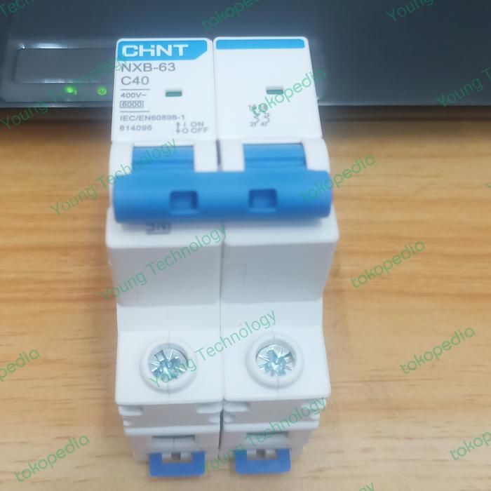 Jual Chint NXB-63 2P C40 40A miniature Circuit breaker MCB - Jakarta Barat - Young Technology ...